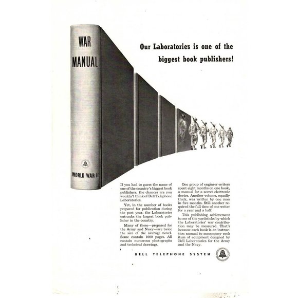 Bell Telephone System | Wall Decor | 945 Bell Telephone System Wwii ...